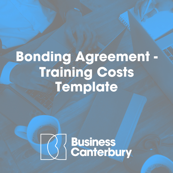 Bonding Agreement | Training Costs | Template | Shop the Chamber ...